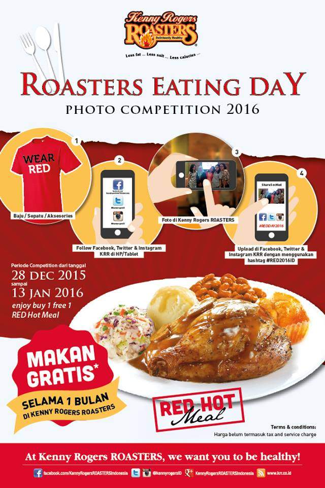 Kontes Foto Roasters Eating Day Berhadiah Makan Gratis 1 Bulan Kontes Foto Roasters Eating Day Berhadiah Makan Gratis 1 Bulan