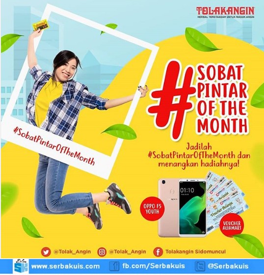 Lomba Foto Tolak Angin Berhadiah Smartphone & Voucher 1 Juta Tiap Bulan Lomba Foto Tolak Angin Berhadiah Smartphone & Voucher 1 Juta Tiap Bulan