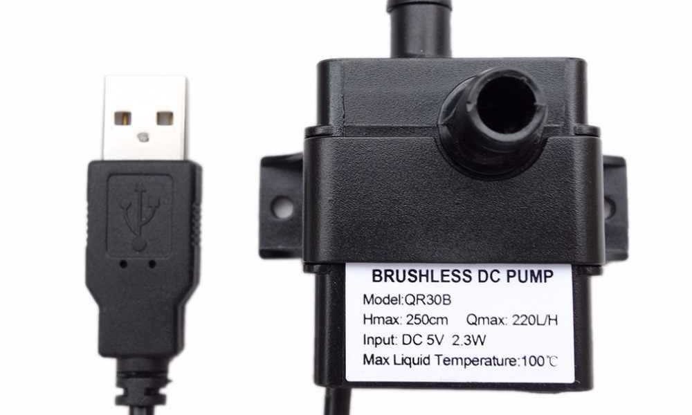 Pompa Air Mini Tenaga USB Brushless Water Pump Submersible 5V - Serbakuis