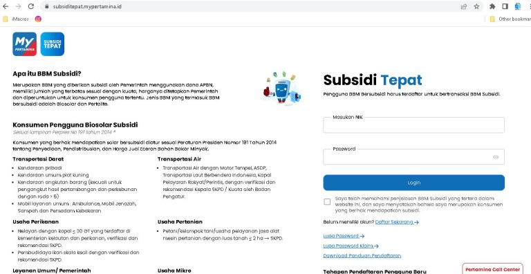 Cara Daftar Subsidi Tepat MyPertamina Sampai Dapat QR Code