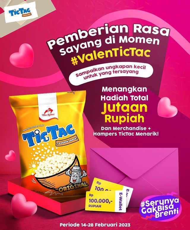 Kontes Foto ValenTicTac Berhadiah E-wallet Jutaan Rupiah Kontes Foto ValenTicTac Berhadiah E-wallet Jutaan Rupiah