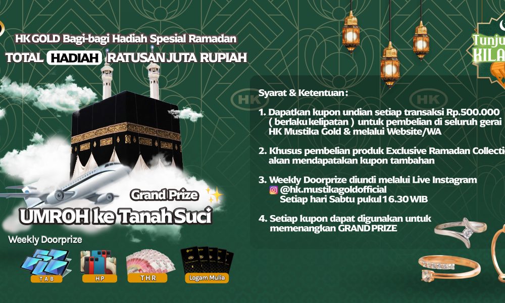 Undian HK Gold Berhadiah Umroh & Total Ratusan Juta Rupiah